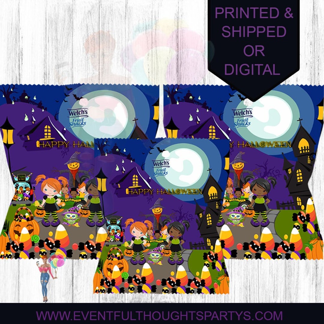 Halloween Fruit Snack Labels halloween Favors halloween Treats ...