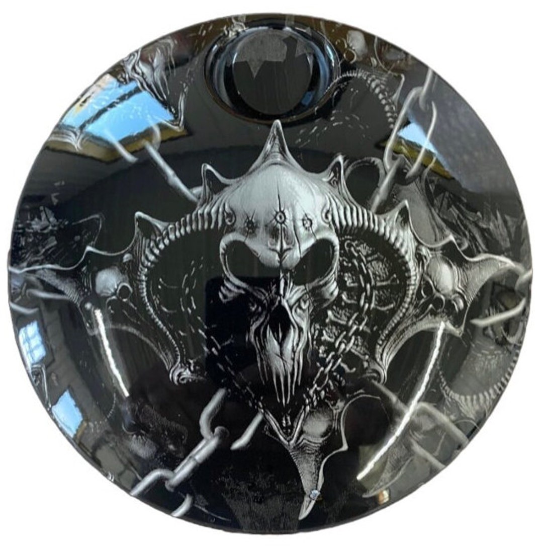 Custom Fuel Door - Chained Skulls - Etsy