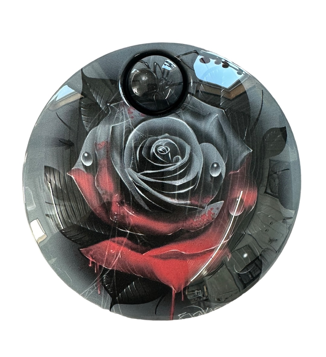 Custom Fuel Door - Spider Rose - Etsy
