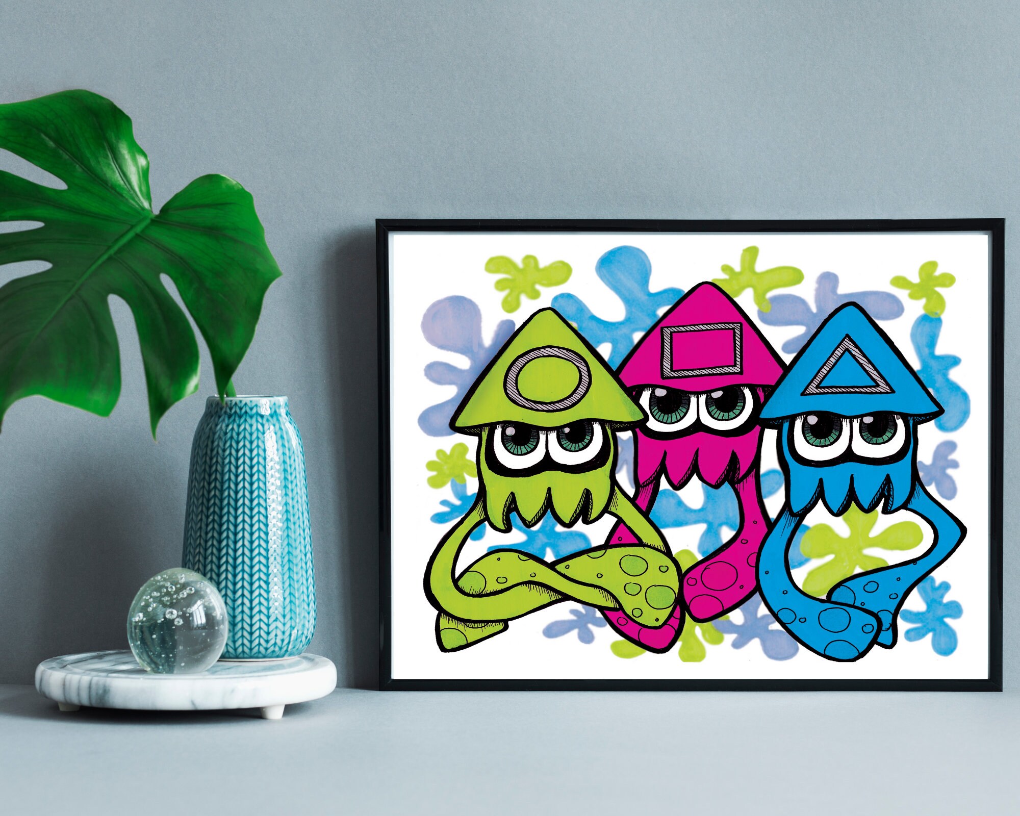 Splatoon POP Print Wall Hangings Home Decor etna.com.pe