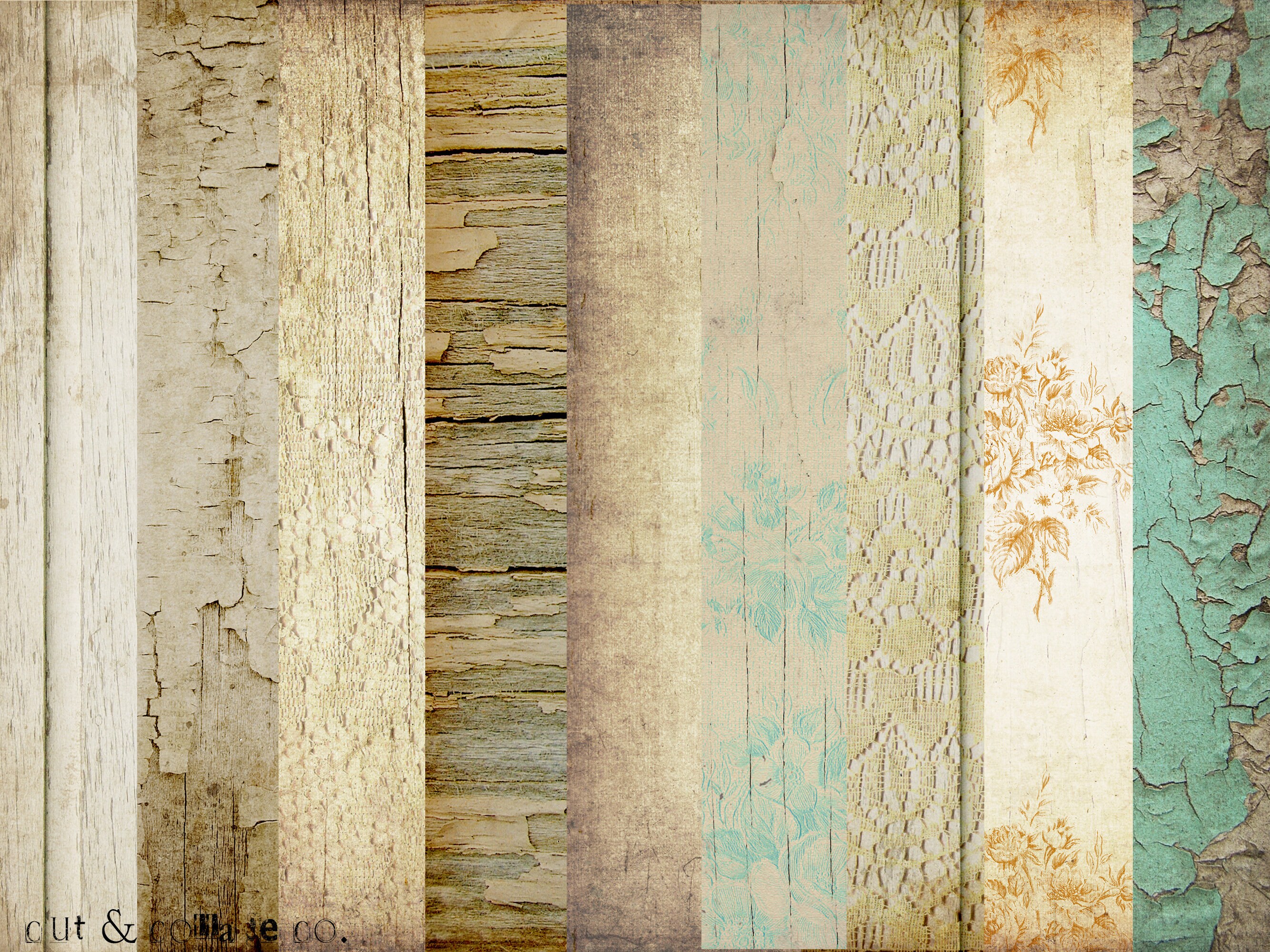 Rustic WOOD Printable Journal Papers Kit INCLUDES 9 Digital - Etsy