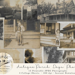 Antique 'porch Days' Family Photo Collection for Junk Journals ...