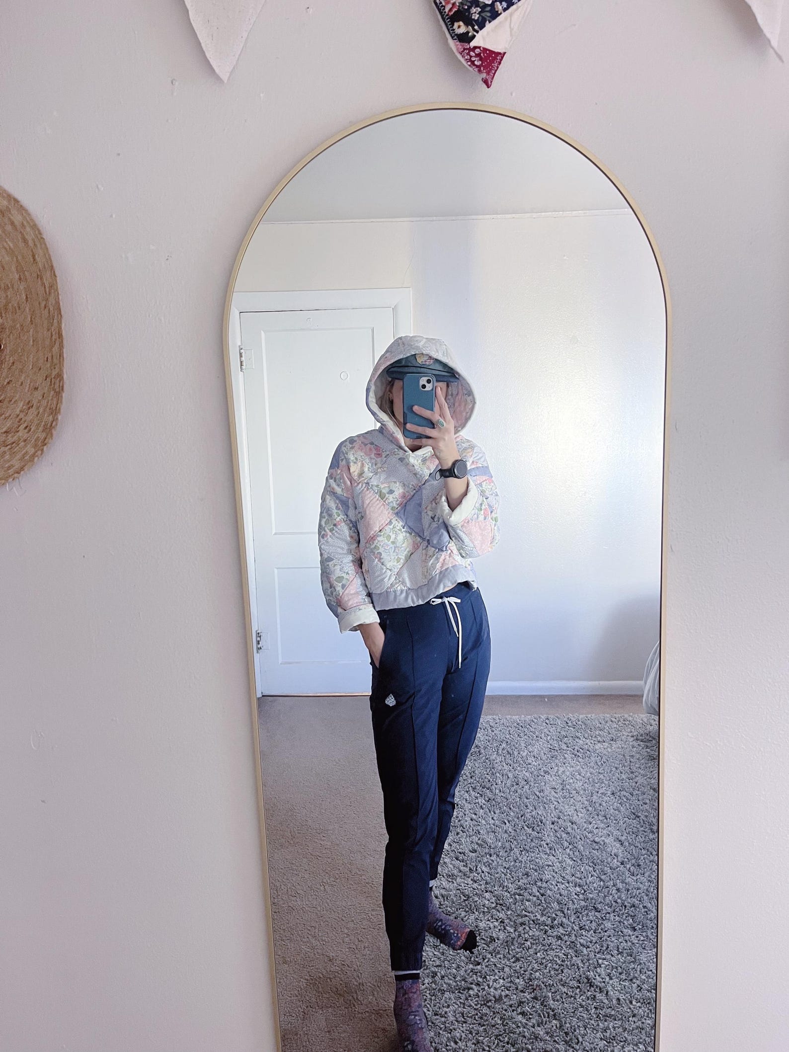 Upcycled Quilt Hoodie / Purple Puffer - Etsy