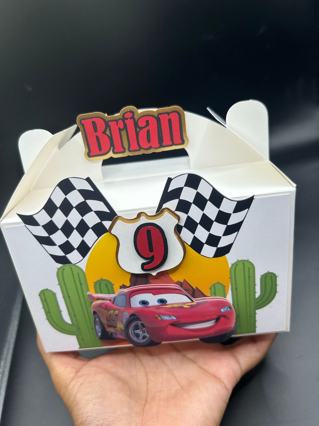 Cars Box/custom Name and Ageboy Party - Etsy