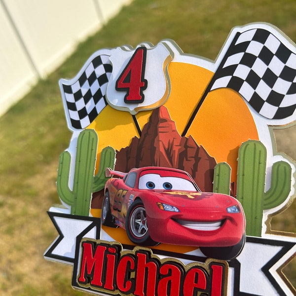 Pixars Cars Cake Topper - Etsy