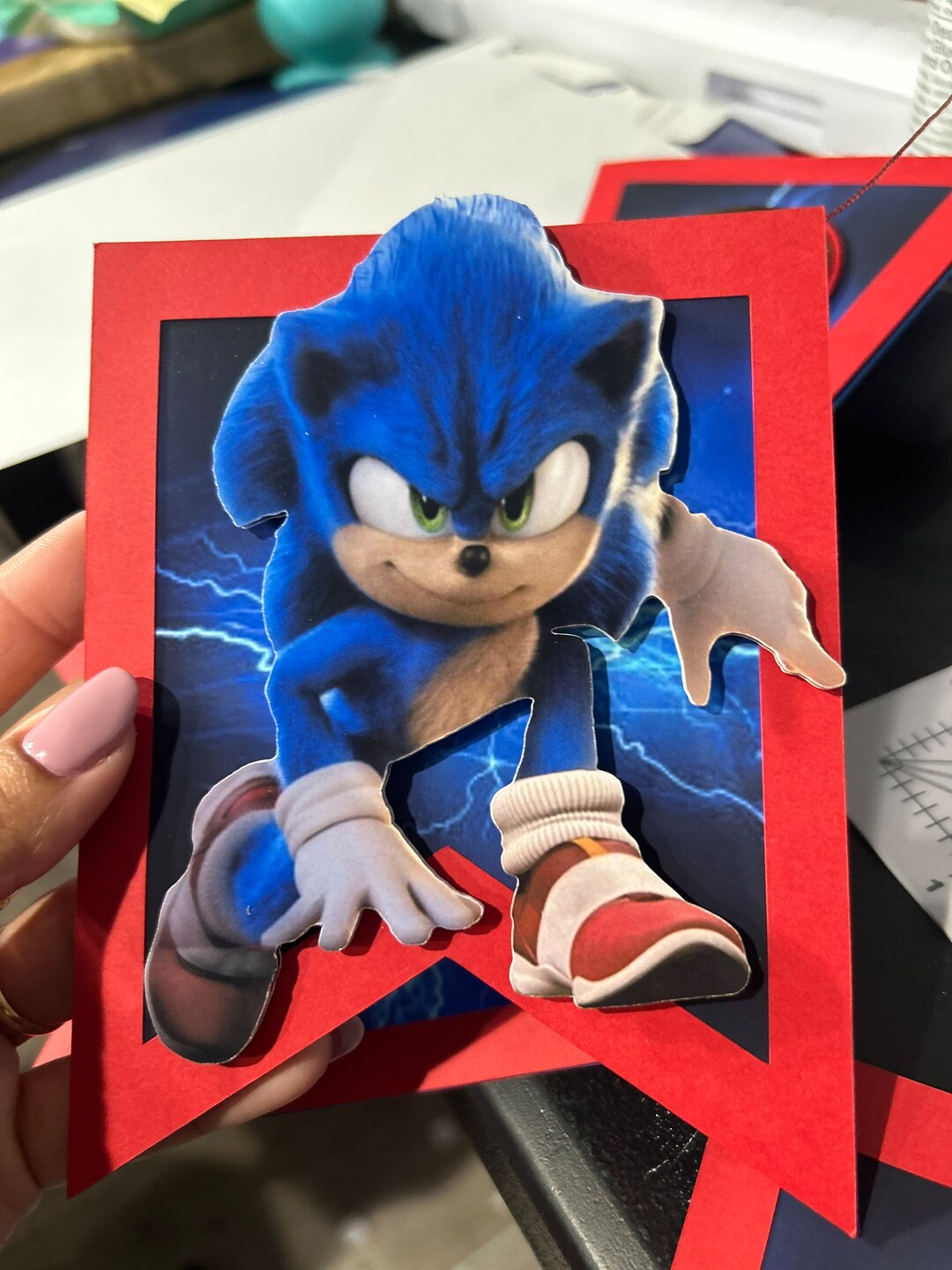 Sonic Topper|custom Name and Age|boy Party - Etsy