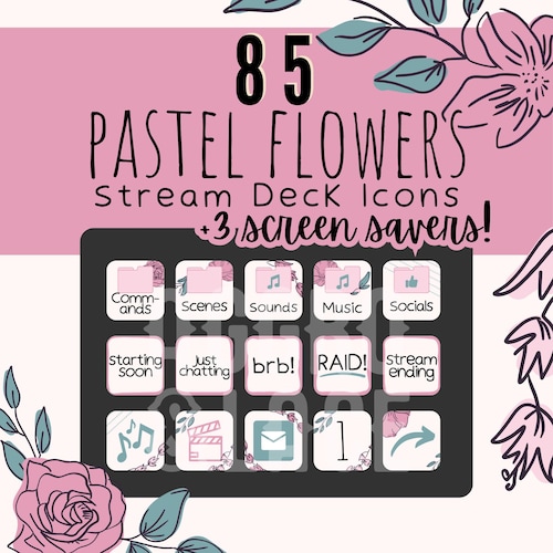 STREAM DECK ICONS Lavender Streamer Twitch Discord - Etsy