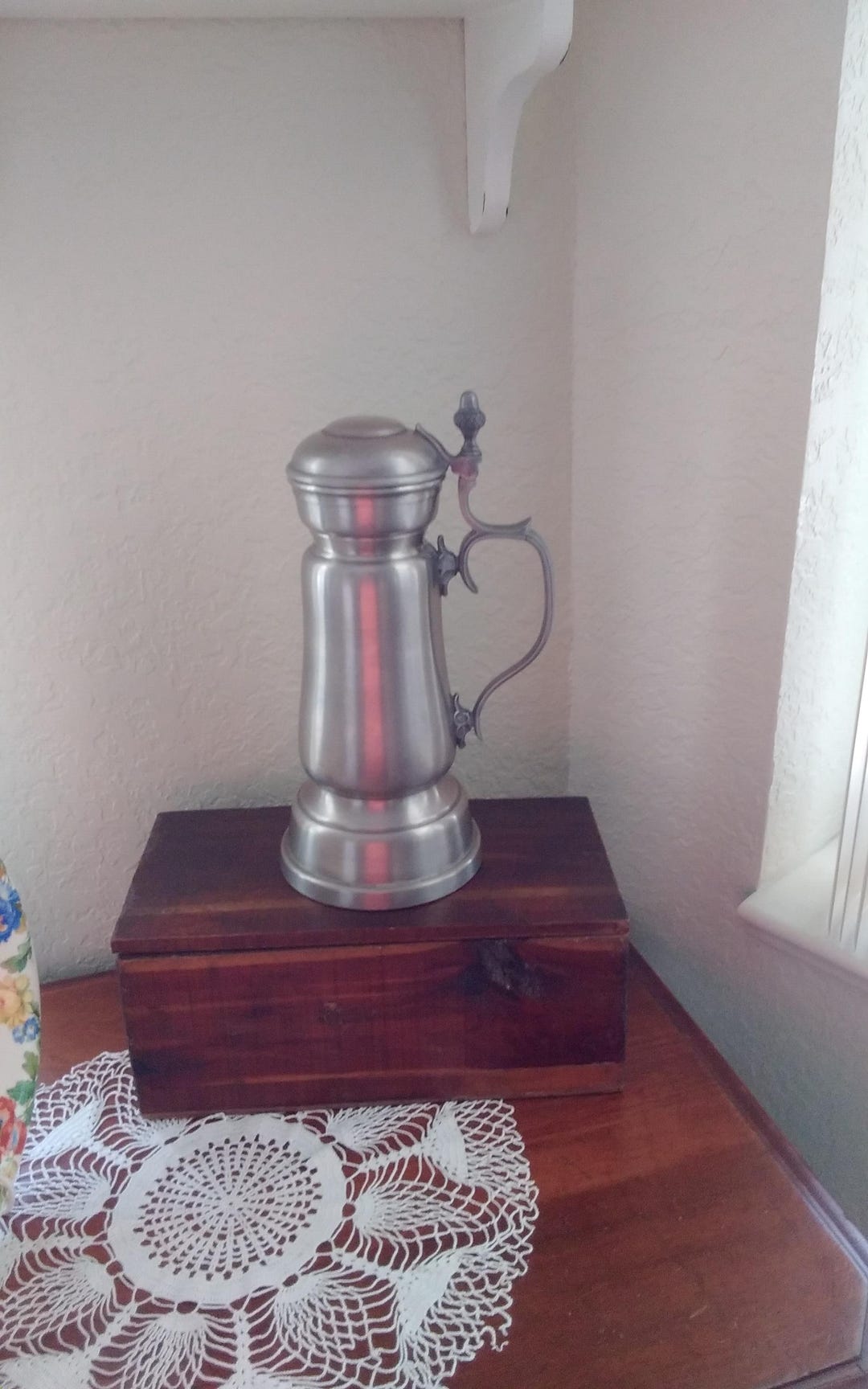 1970's Large Peltro Italy Pewter Stein/tankard - Etsy