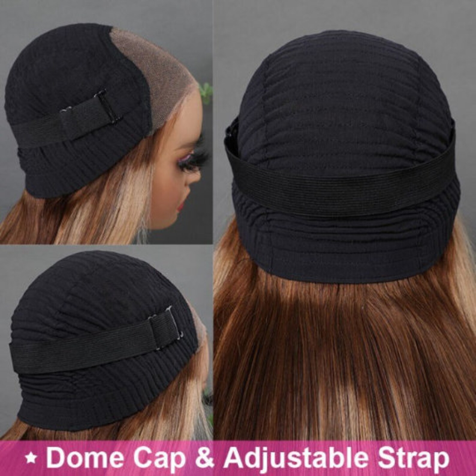 Brown Highlight Straight Wear & Go Glueless 180% HD Lace - Etsy