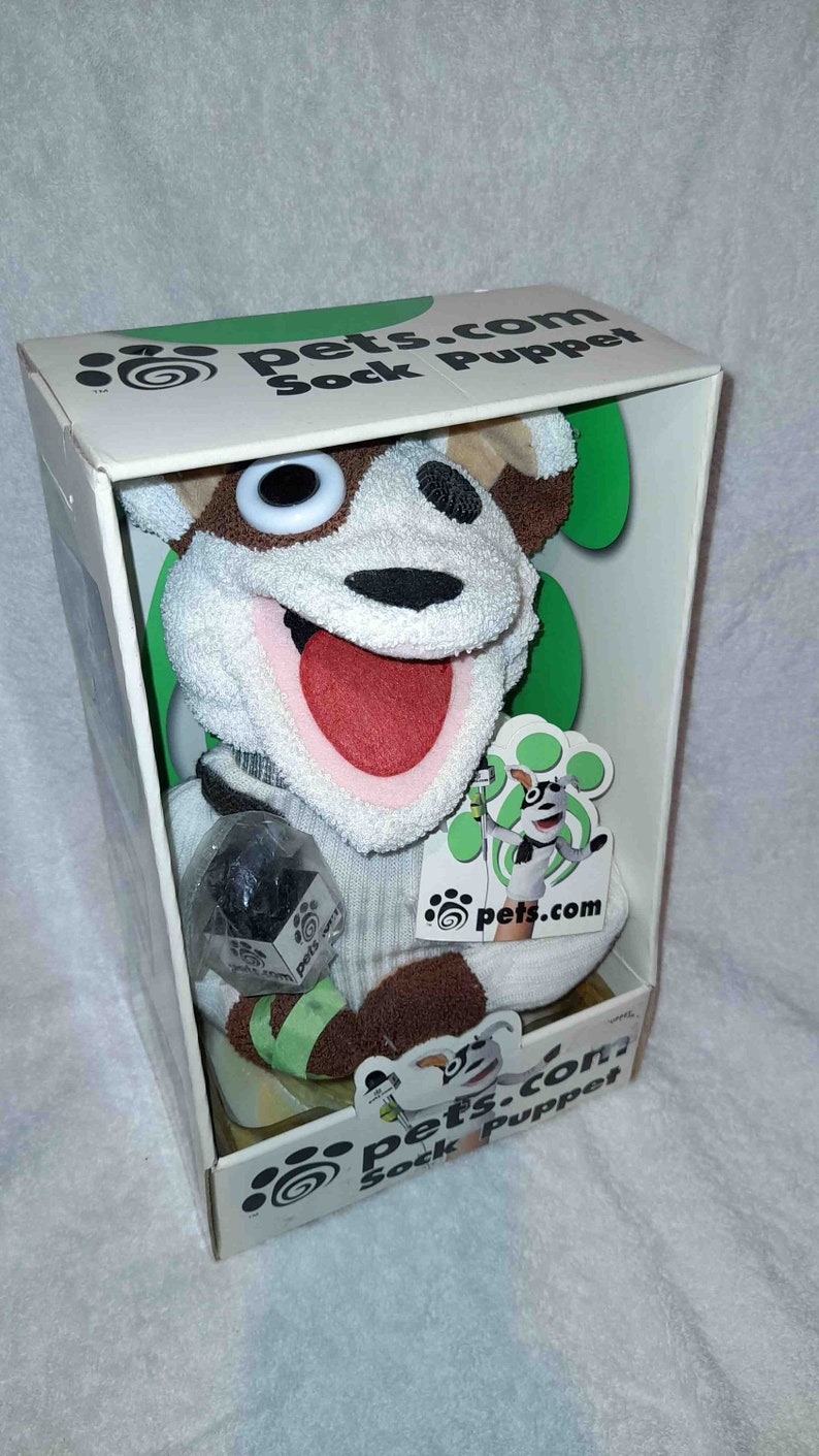 Rare Iconic Vintage 1999 Pets.com Sock Puppet. THE Icon of the 1990's ...