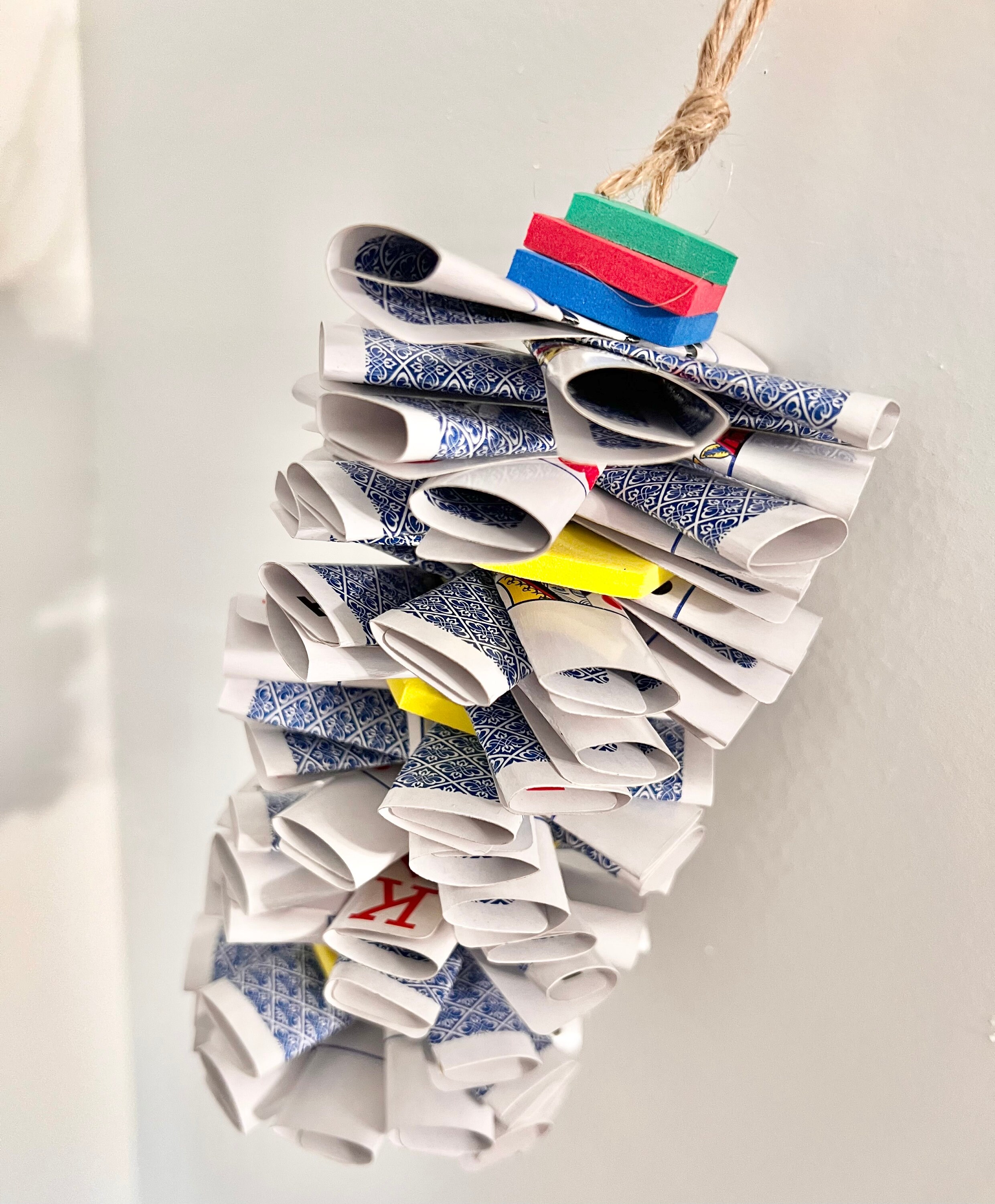 Playing Card Tower Bird/parrot Toy Play Cards Foam Shapes | Etsy