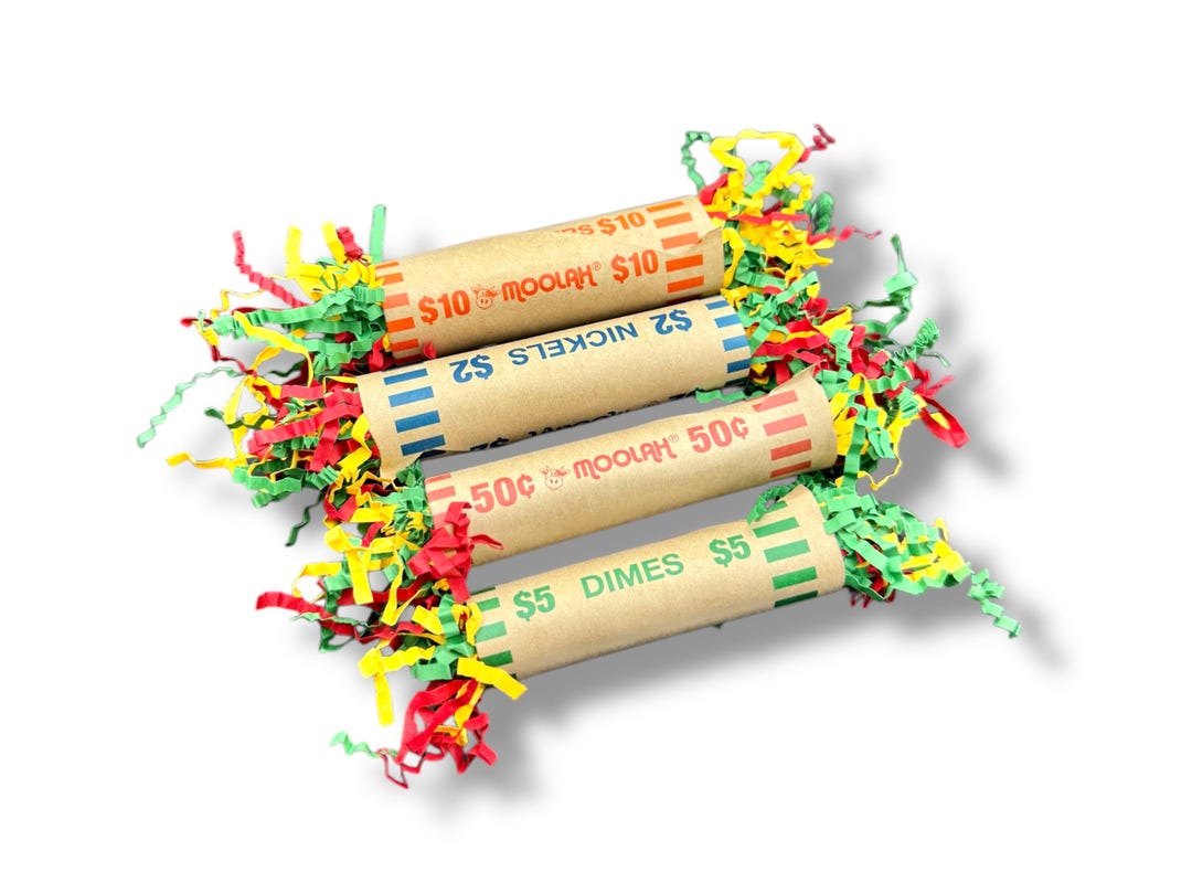 Coin Crunchy Foot Toys- 4 Pack of Coin Wrappers Stuffed With Crinkle ...