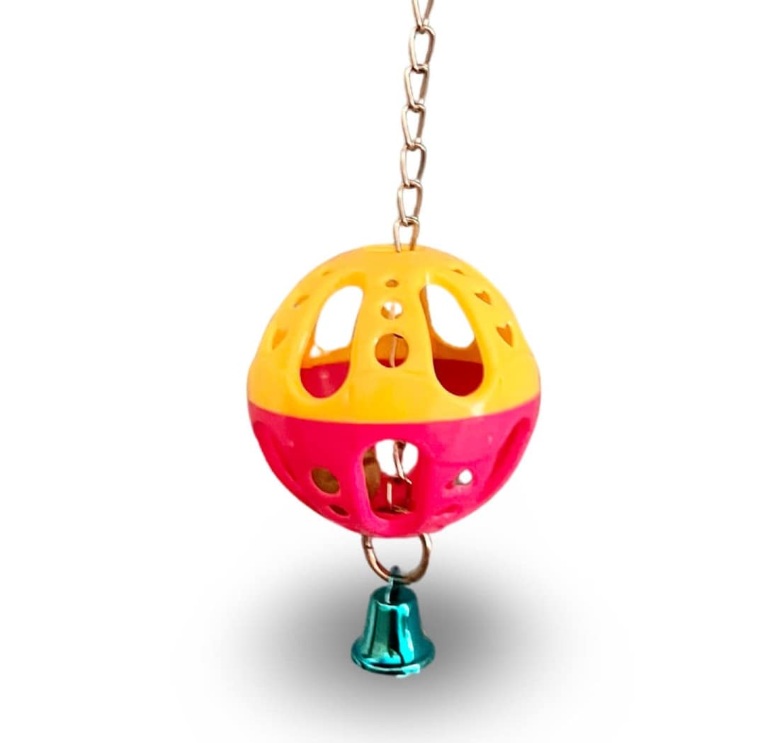 3 Inch Birdie Ball Busy Chain- 3 Inch Birdie Ball With Rattle Inside ...