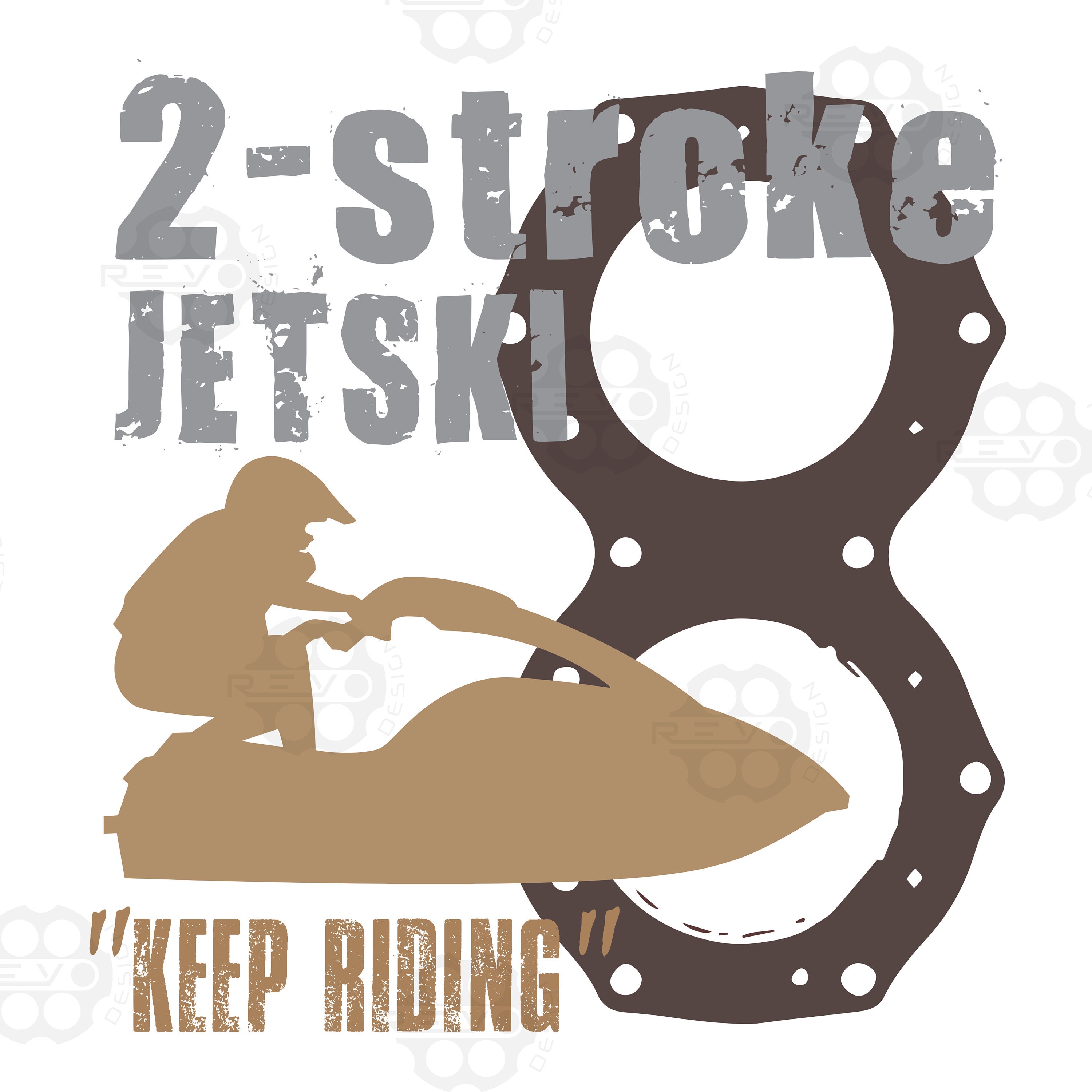 Printable Jet Ski Graphic for T-shirt, 2-stroke, Stand up Race Jet Ski ...