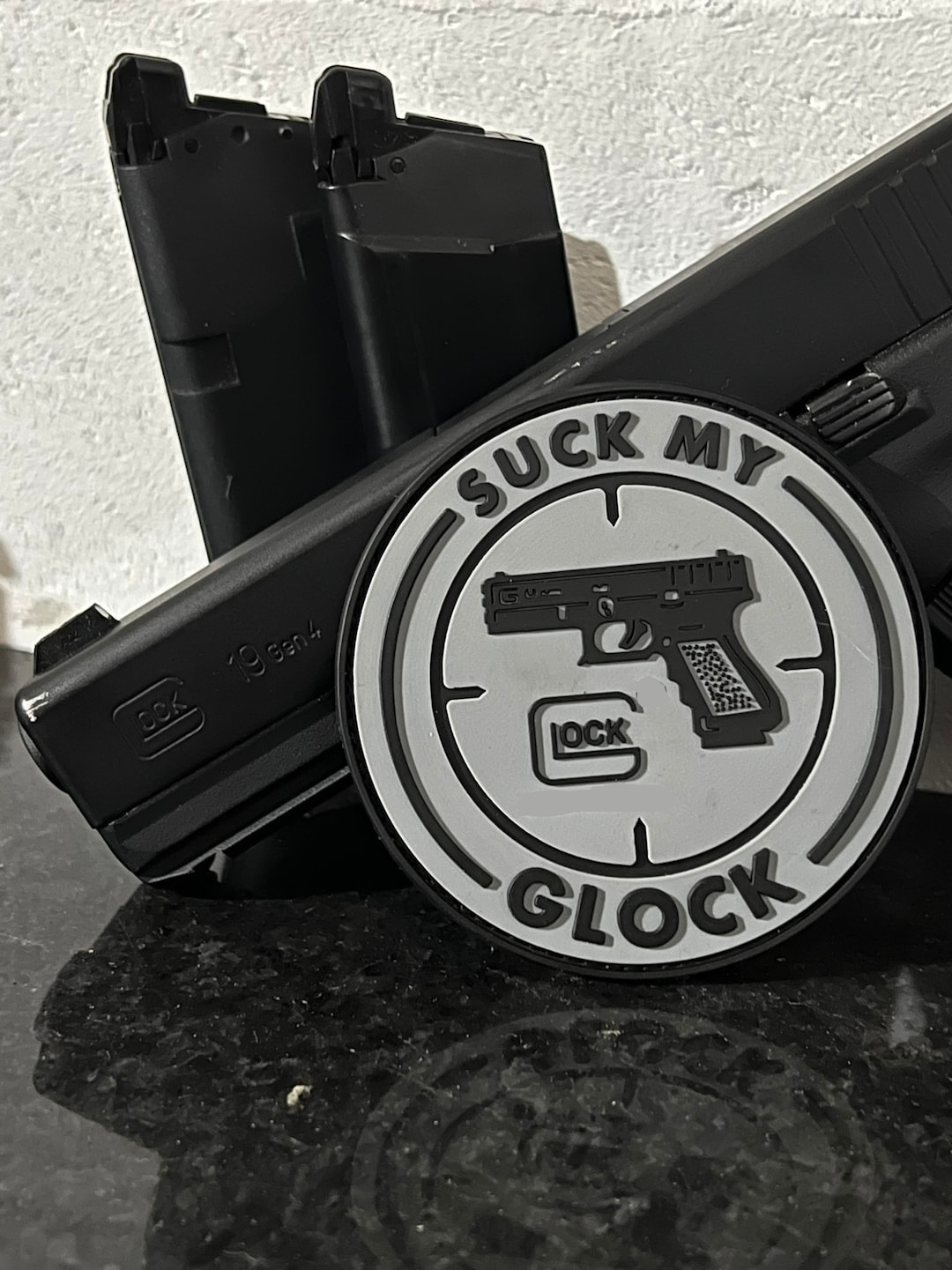 Suck My Glock Velcro Patch - Etsy UK