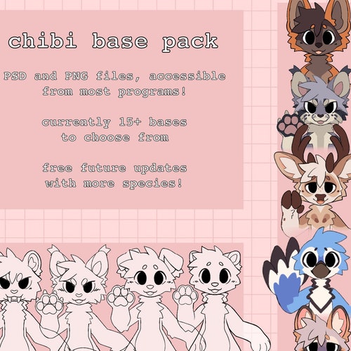 BIG Base Furry Adopt Pack - Etsy