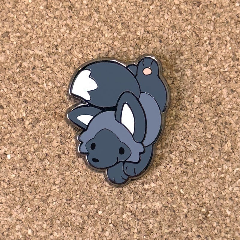 Fox Silver Enamel - Etsy