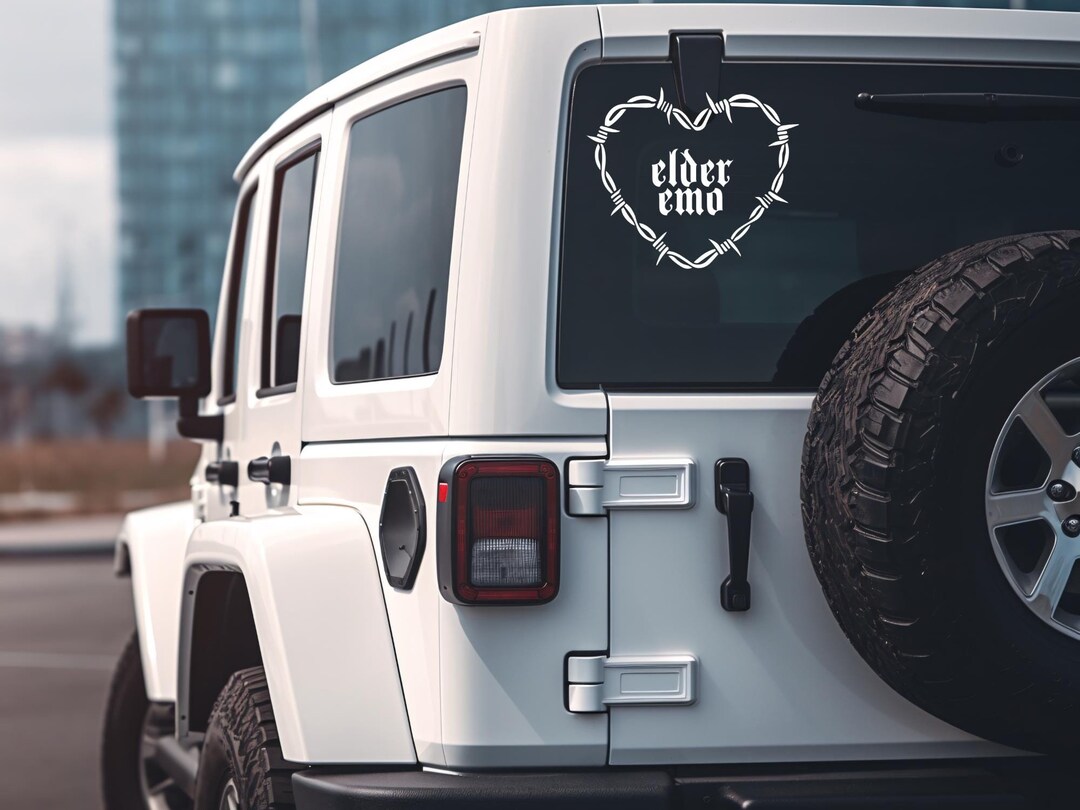 Elder Emo Permanent Vinyl Decal | Outdoor Friendly | Window Decal ...