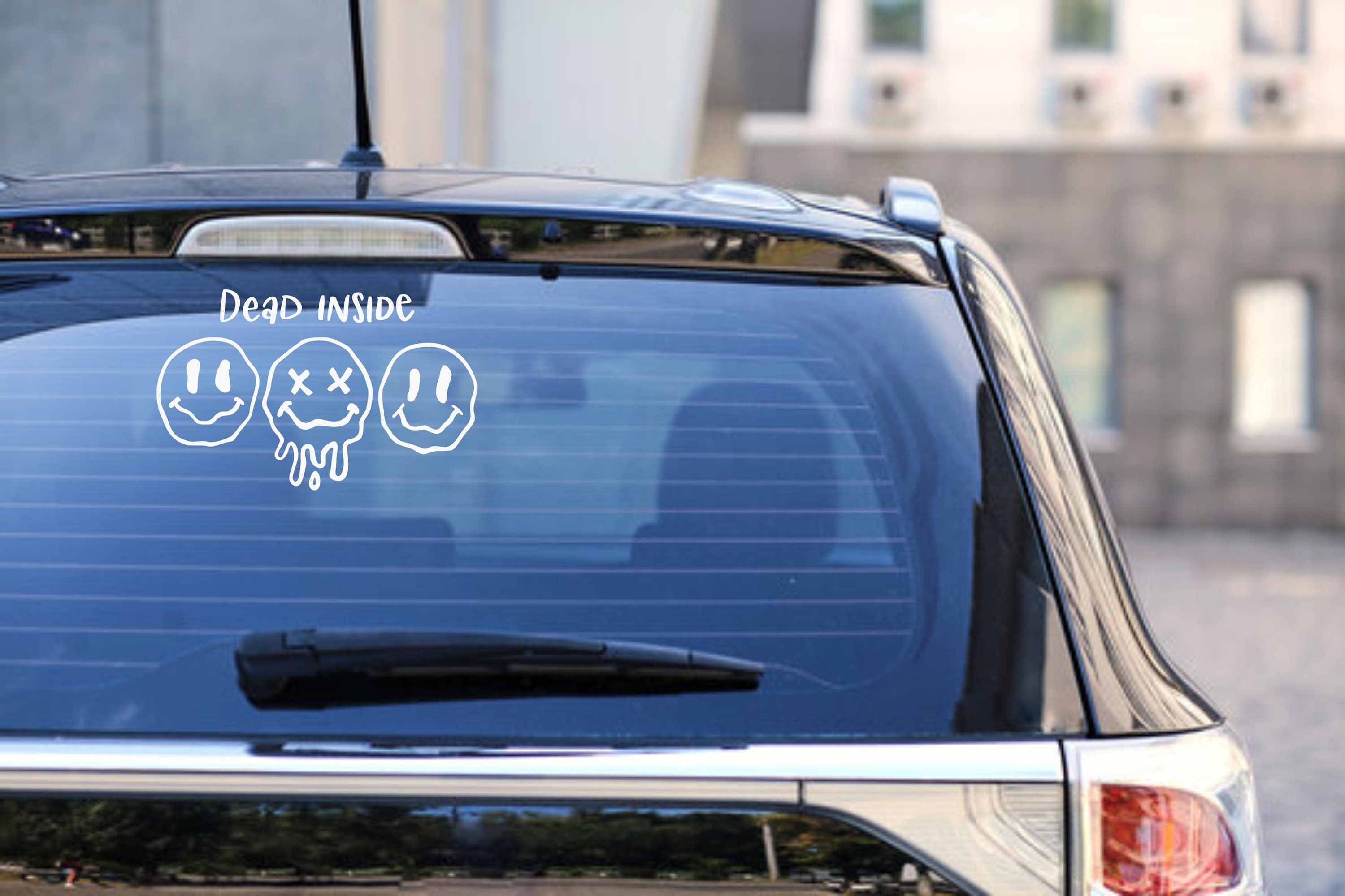 Dead Inside Smileys Permanent Vinyl Decal Outdoor Friendly - Etsy Canada