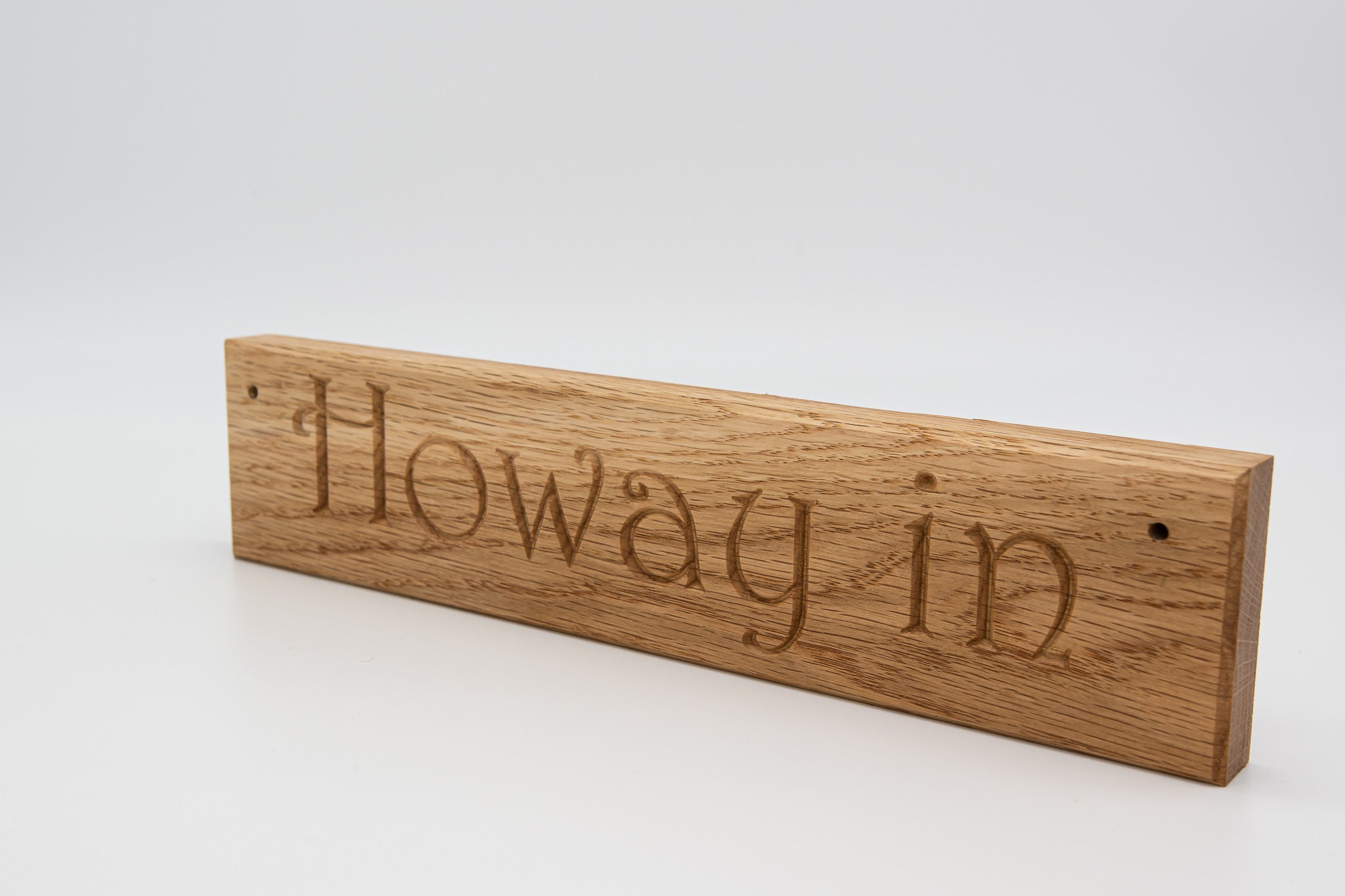 Solid Oak Geordie Sign - Etsy