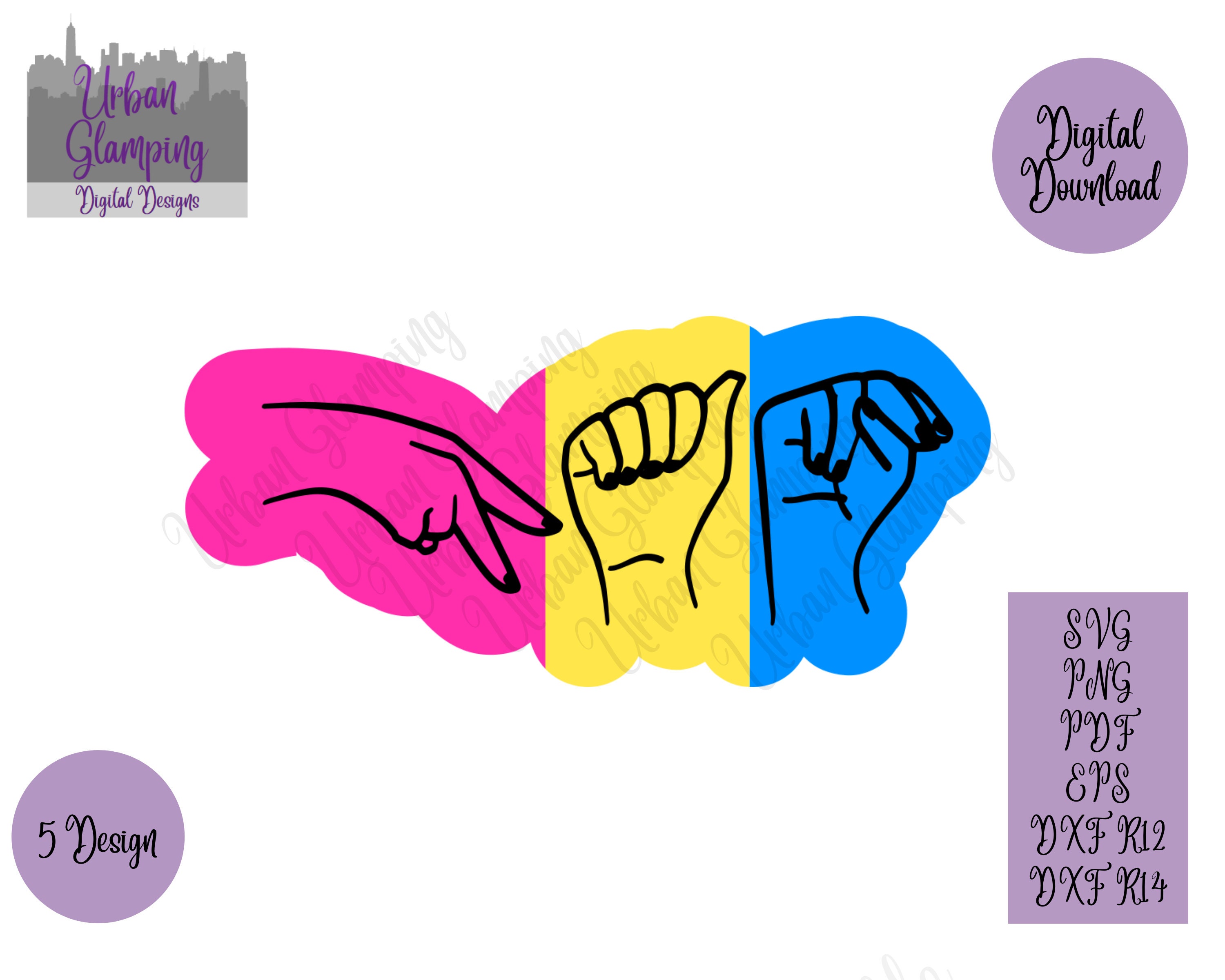 ASL Pride Pack SVG PNG - Etsy Ireland