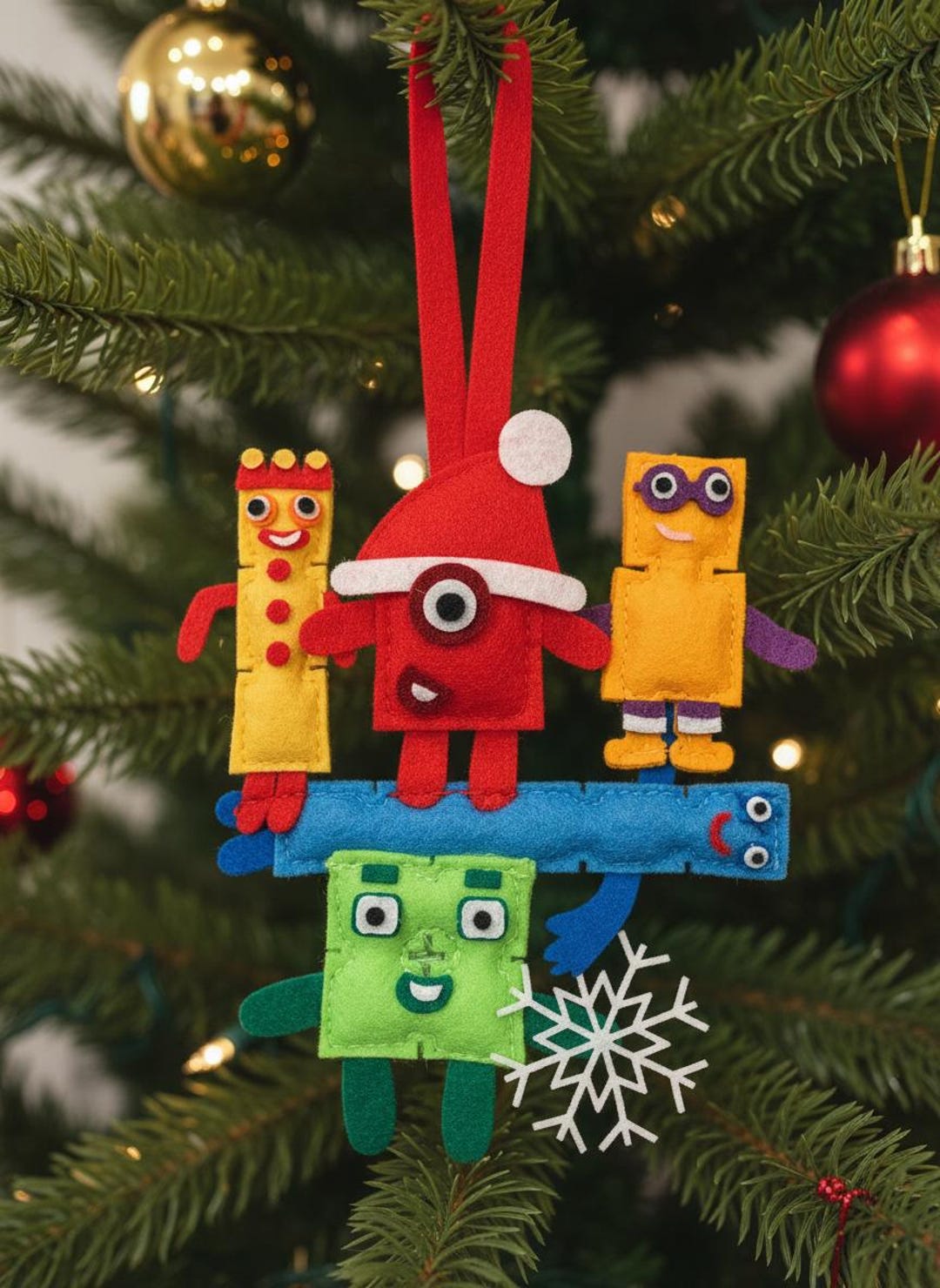 Numberblocks Ornament (1-5) Christmas Ornament_gift_tag - Etsy