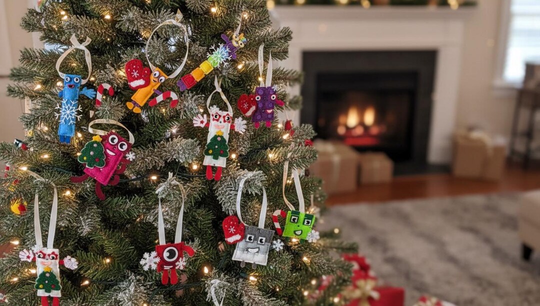 3D Numberblocks 1-10 Christmas Ornament, Holiday Decor, Handmade ...