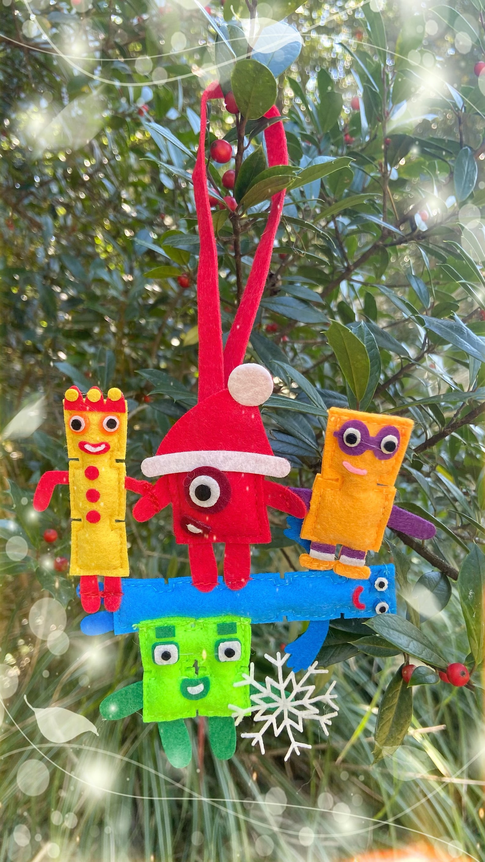 Numberblocks Ornament (1-5) Christmas Ornament_gift_tag - Etsy