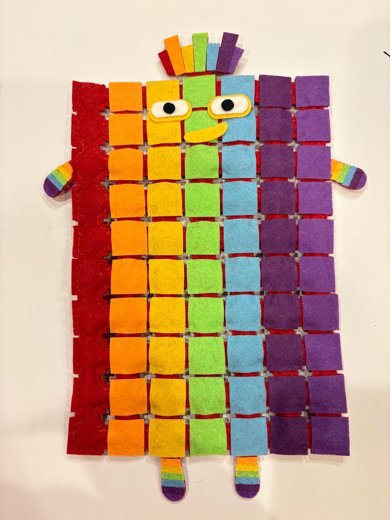 Handmade Numberblocks 30-100 - Etsy