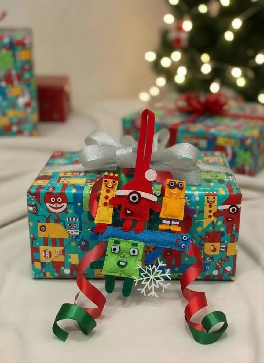 Numberblocks Ornament (1-5) Christmas Ornament_gift_tag - Etsy