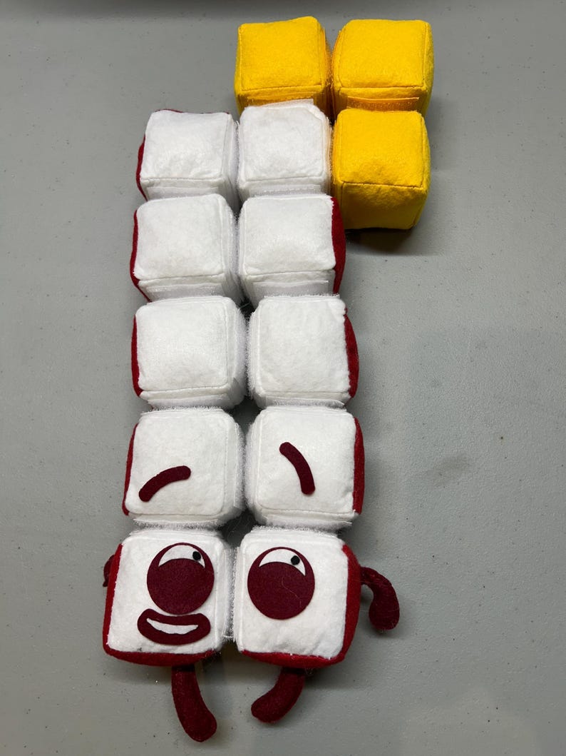 Handmade Numberblocks #13 Plush - Etsy