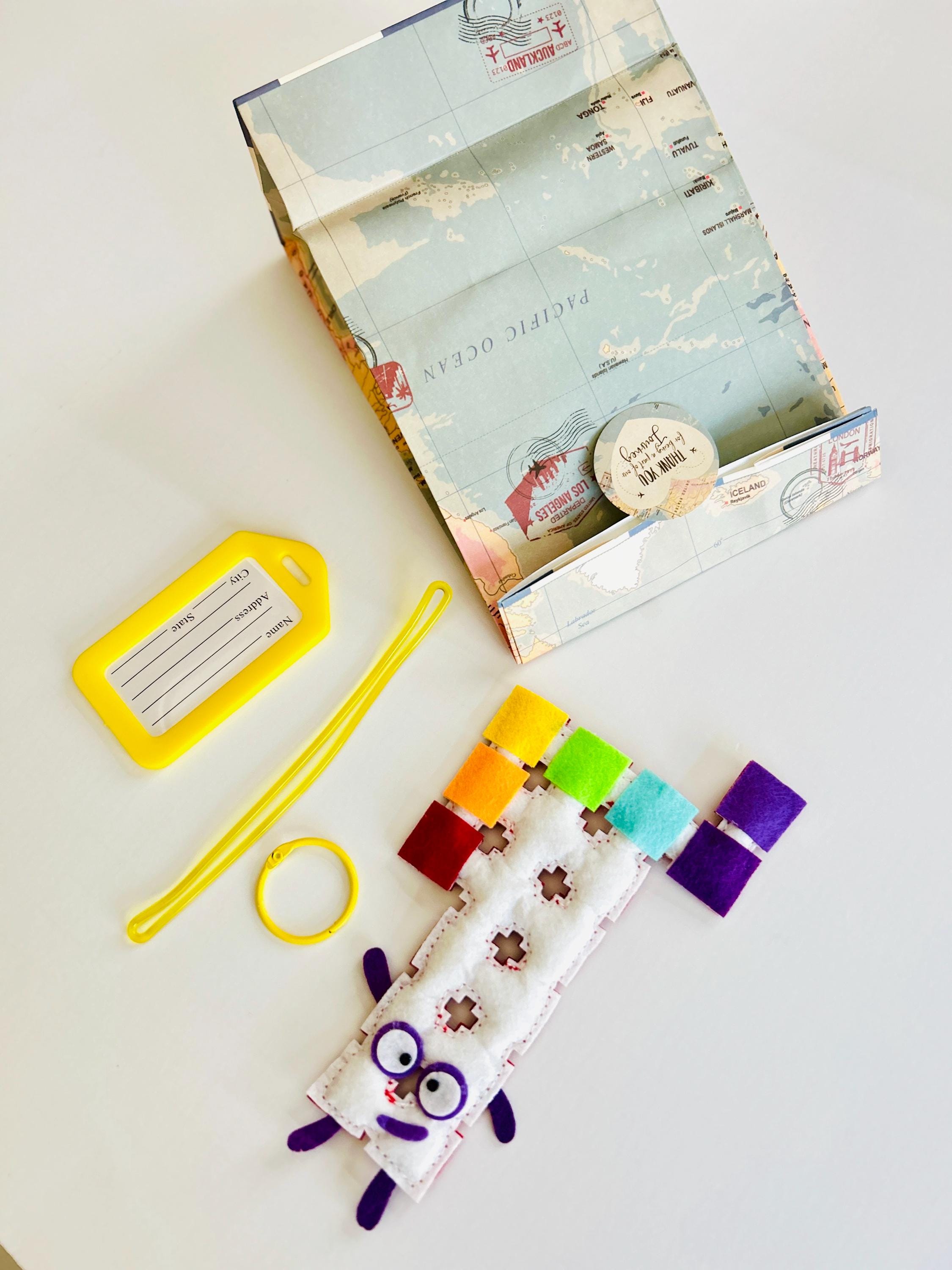 10 Travel Theme Numberblocks Birthday Party Favors Goodie Bag Luggage ...