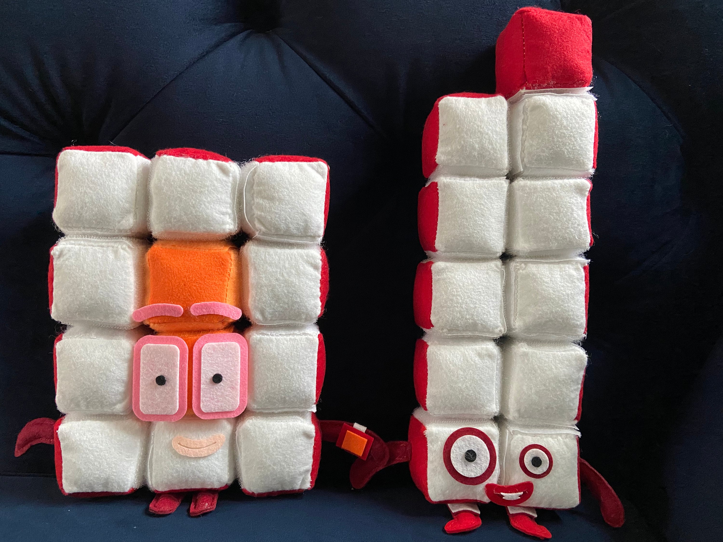 Numberblock 11 and 12 - Etsy
