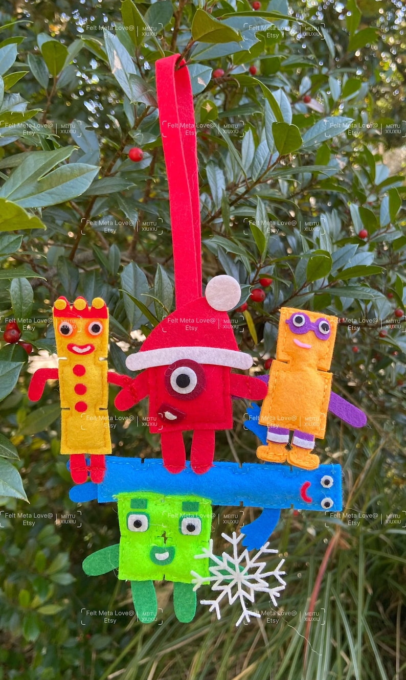 Buy Numberblocks Ornament 1-5 Christmas Ornament Online in India - Etsy