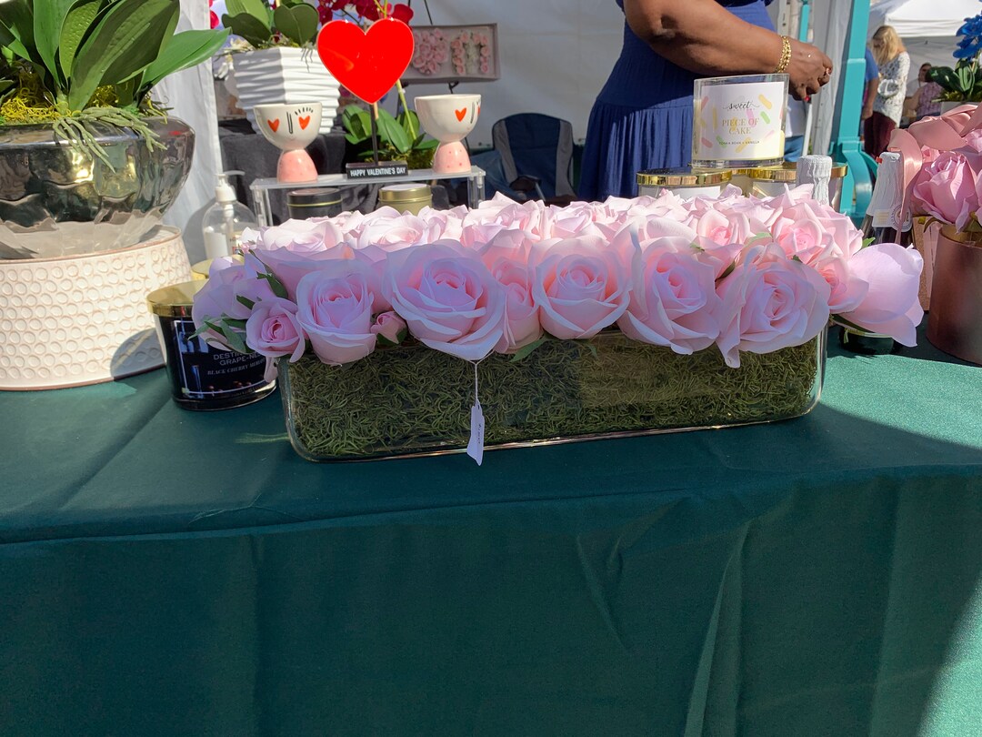 Pretty in Pink Rose Display - Etsy