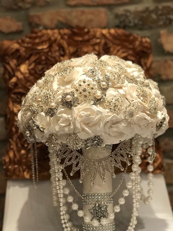 Bling Bridal Bouquet Large | Etsy