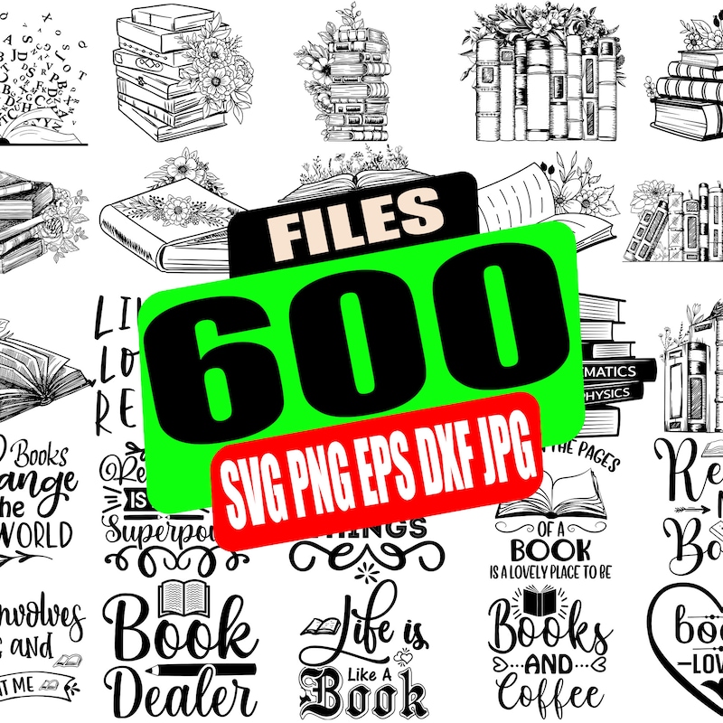 Book Reading Svg - Etsy