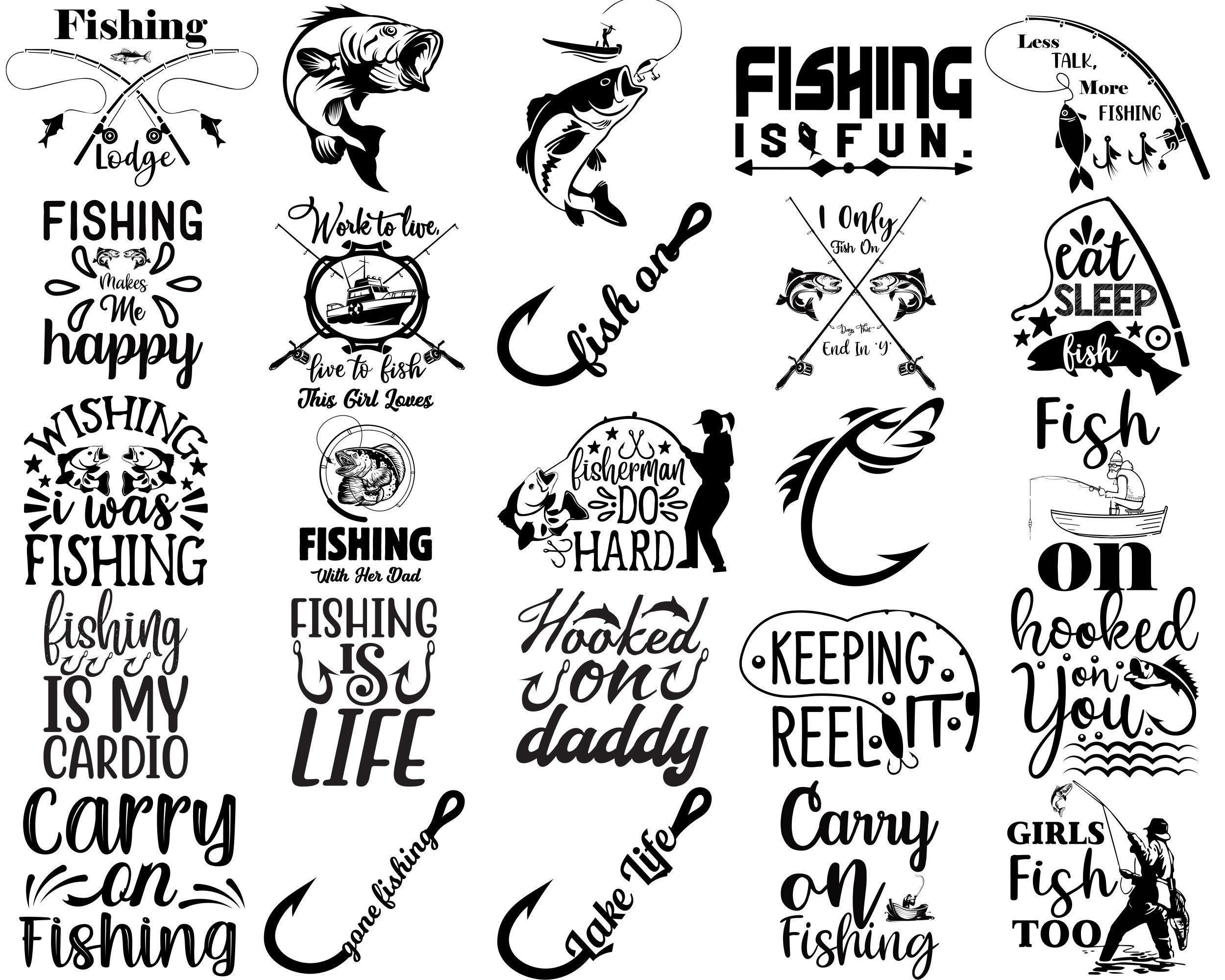 Fishing SVG Bundle Fishing Download SVG for Cricut Fisherman | Etsy UK