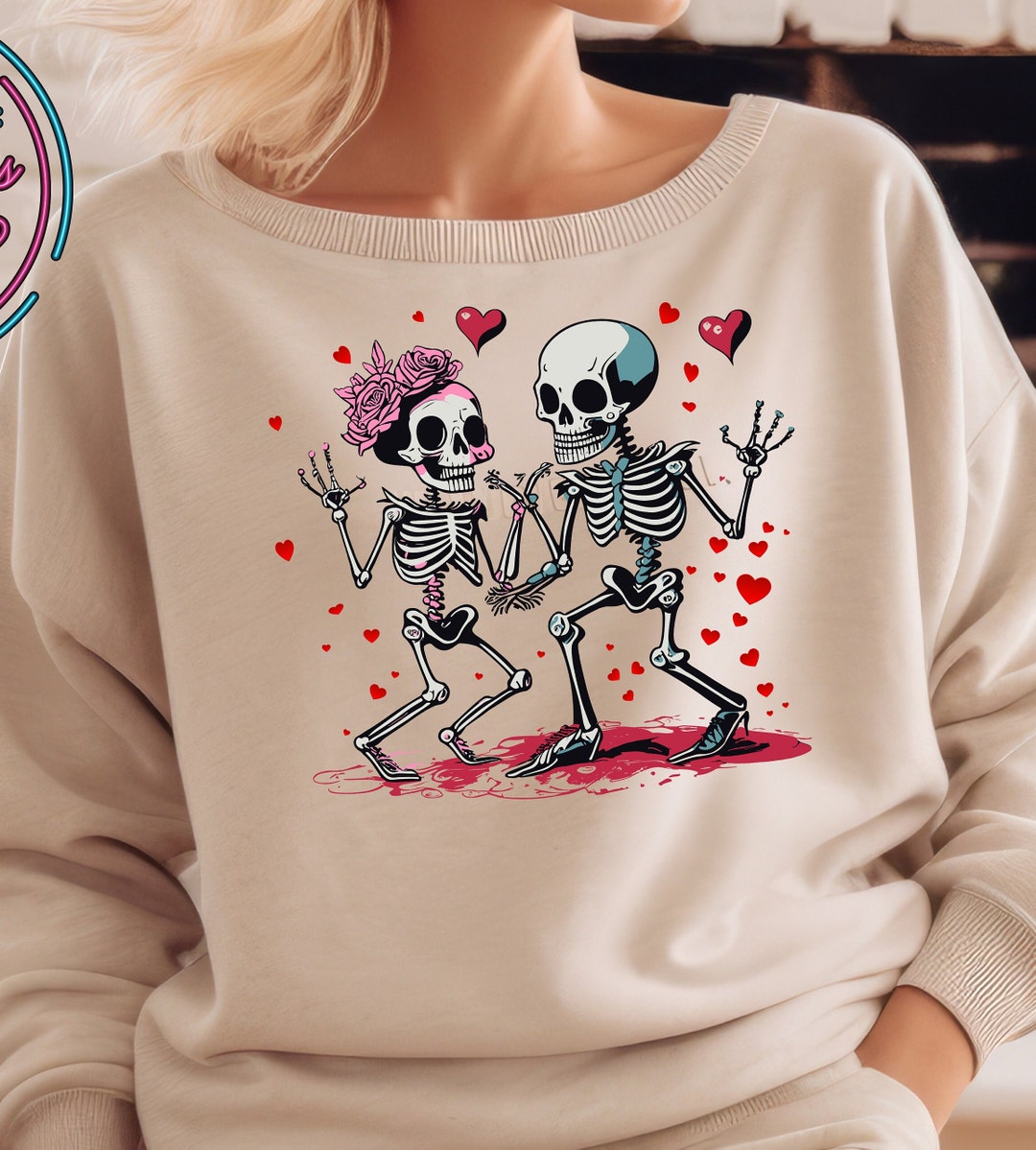 Valentine's Day Skeleton PNG, Skeleton Dancing PNG, Retro Skeleton ...