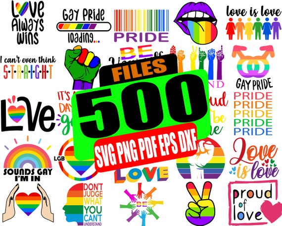 500 Files LGBT Quotes SVG Bundle Gay Pride SVG Files Lesbian - Etsy UK