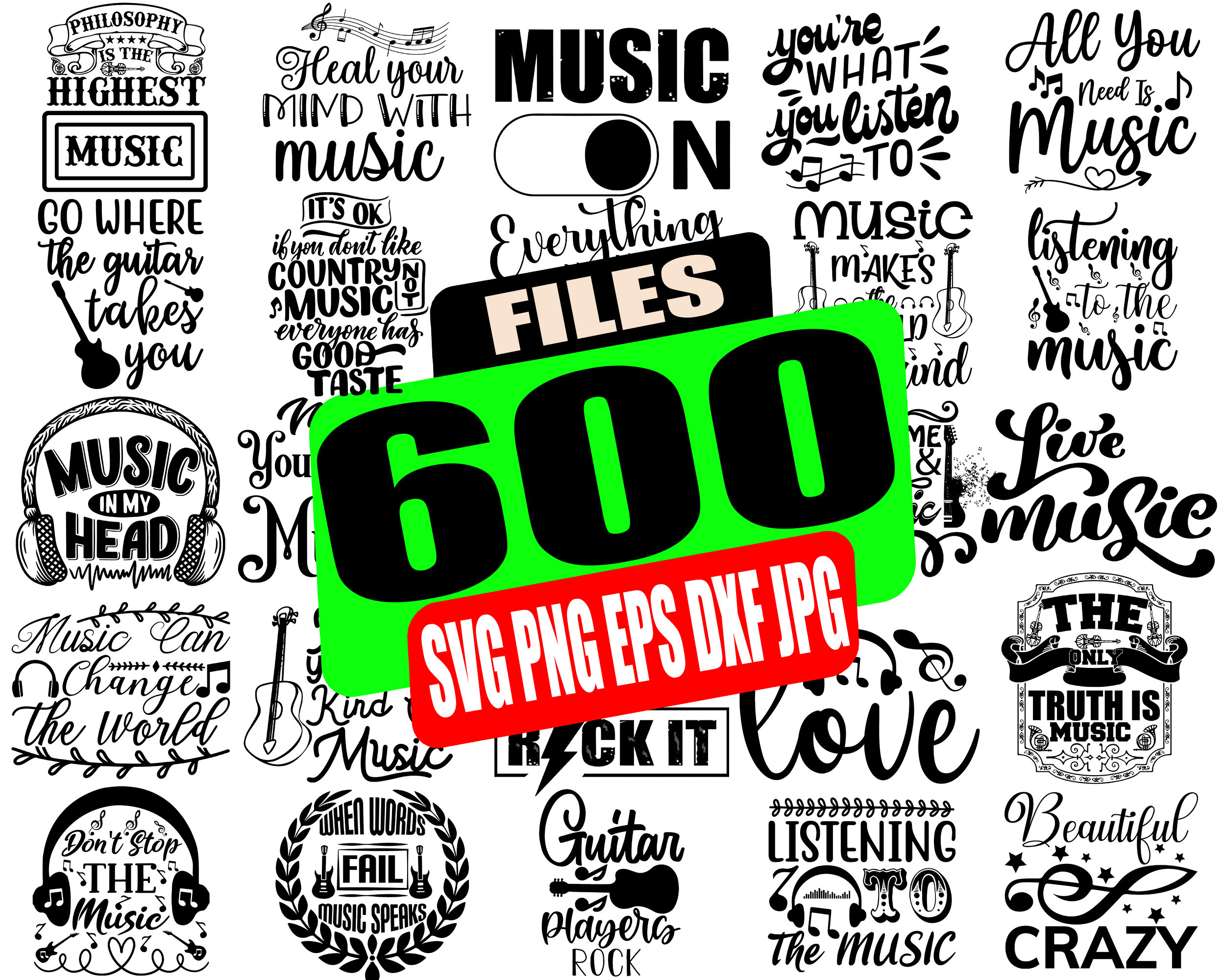 Music Quotes SVG Bundle Music Lover SVG File Musical Funny - Etsy UK