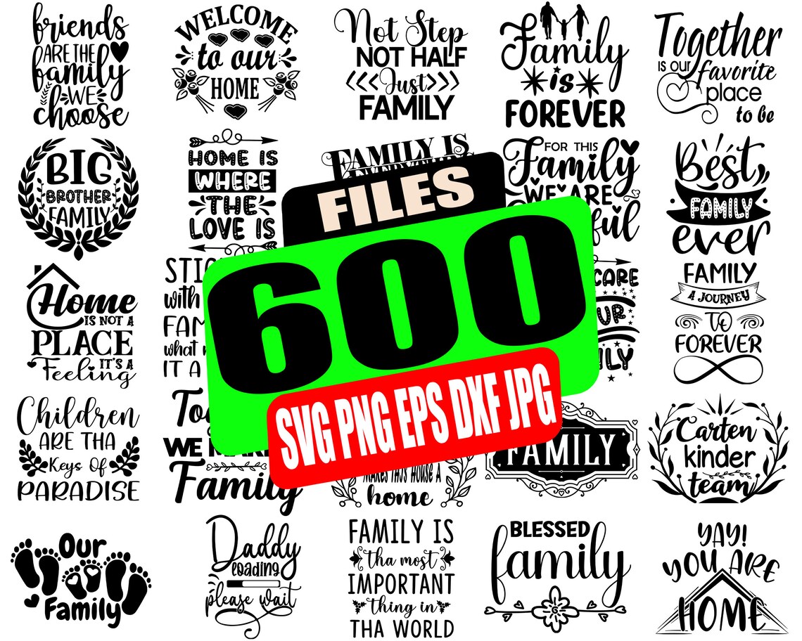Family Quotes SVG Bundle Family Sign SVG Family SVG Files | Etsy Canada