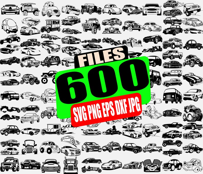 120 Car SVG Files, Vintage, Classic, and Race Car Designs - Etsy