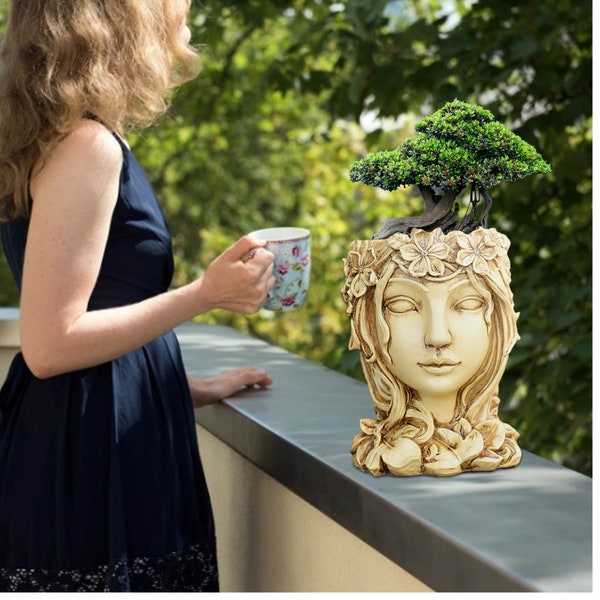 Concrete Bust Planters - Etsy