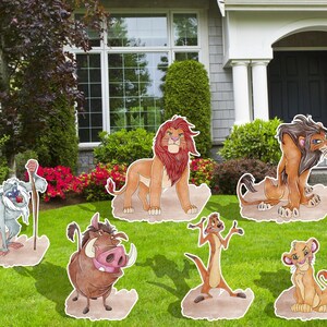 The Lion King Party Decor Cutouts, Lion King Birthday Party Decor ...