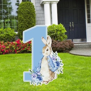 Peter Rabbit, One Year Old, Peter Rabbit Cutouts, Birthday Party Decor ...