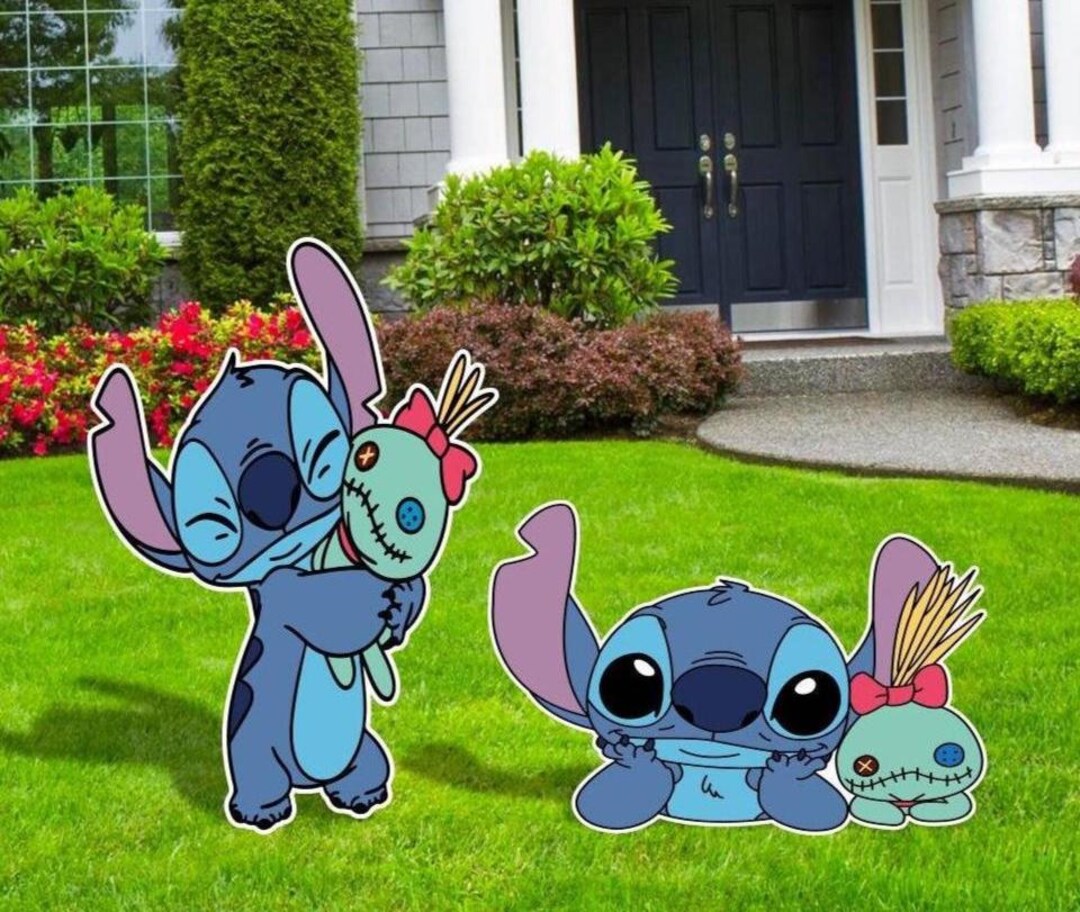 Stitch Yard Signs and Cutouts, Stitch Cutouts, Stitch Party Décor ...