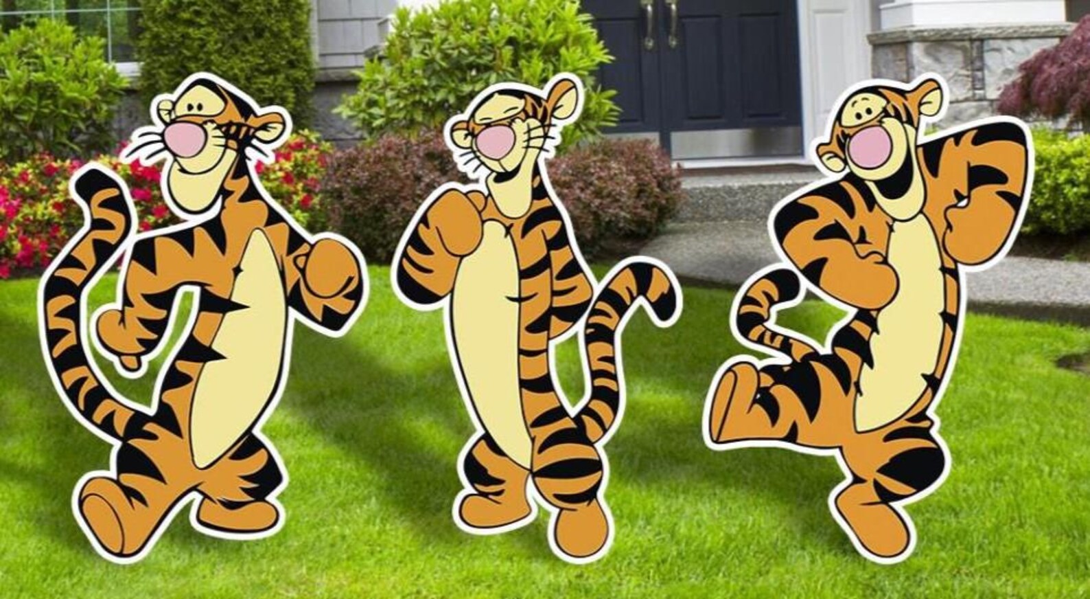 Tigger Cutouts, Tigger Yard Signs, Tigger Birthday Party Decor, Garden ...