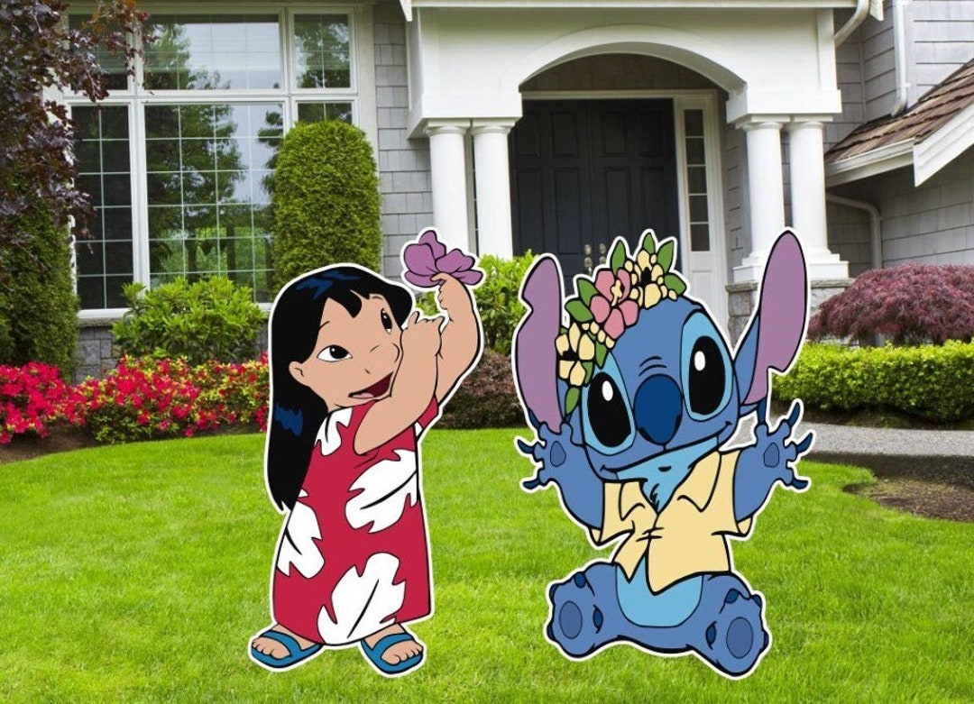 Lilo and Stitch Party Decor Cutouts, Stitch Party Décor, Outdoor Decor ...