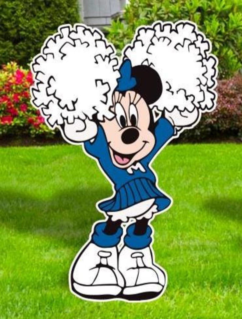 Mickey Football Cutouts, Minnie Cheerleader Party Decor, Baseball ...